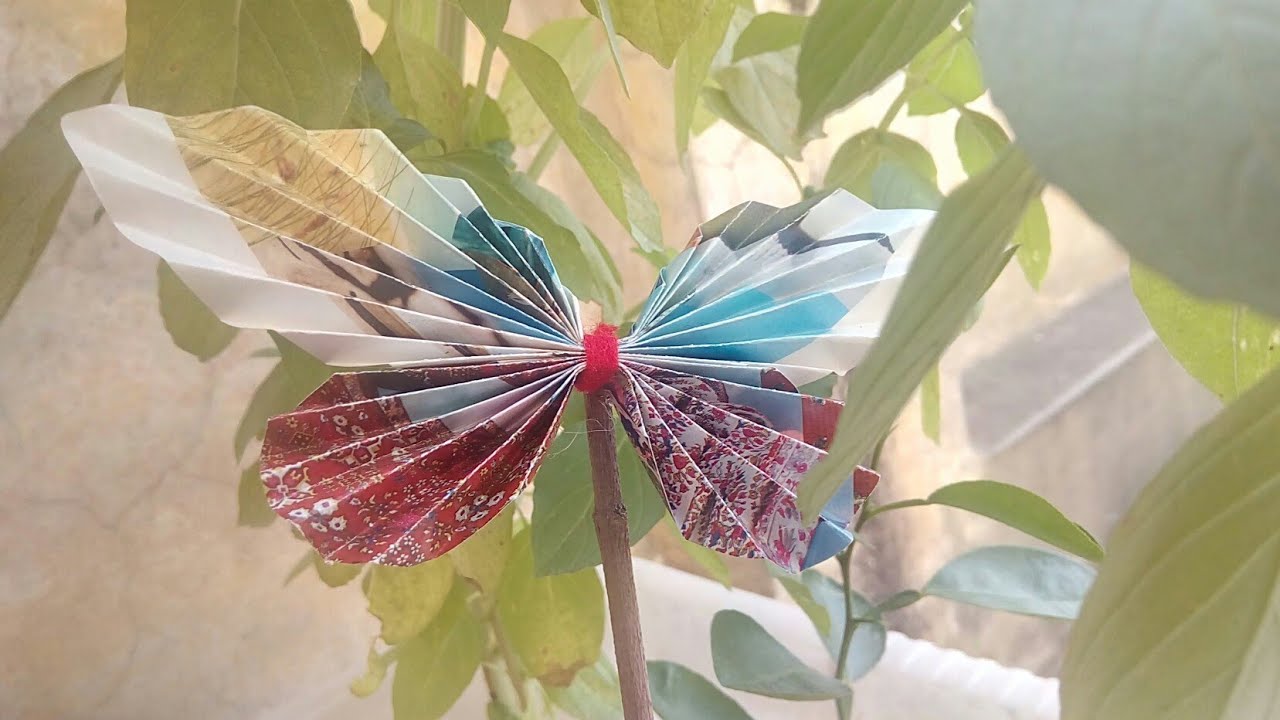 Easy diy magazine butterfly that anyone can make _cheapest craft_best ...