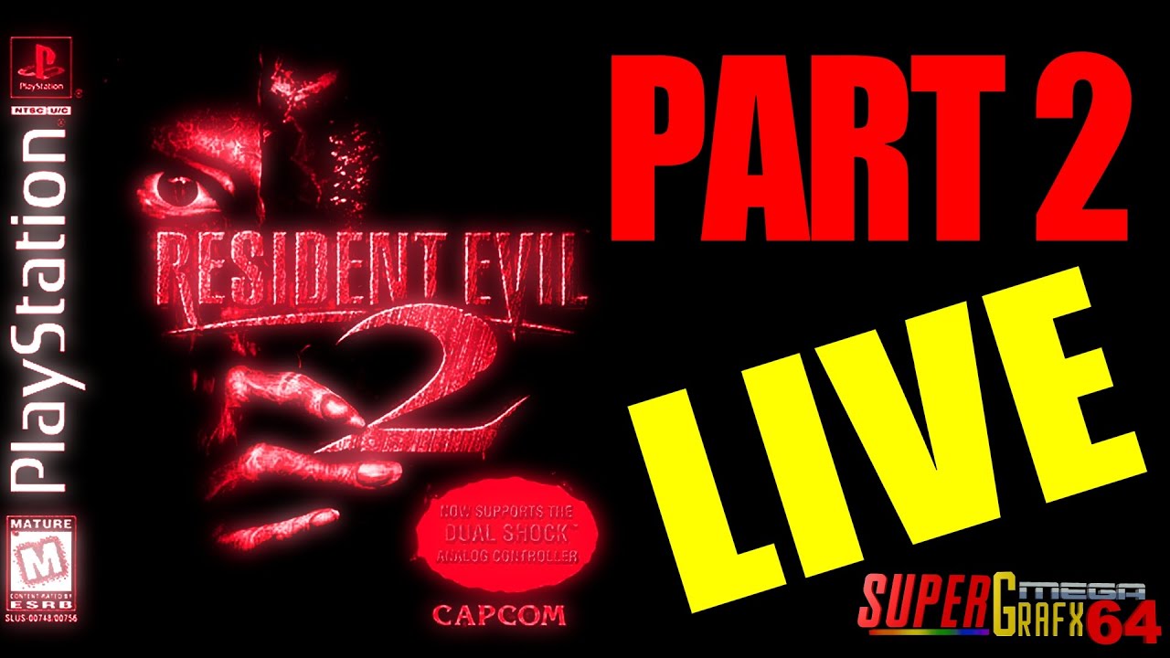 RESIDENT EVIL 2 - PS1 - PART 2 - LIVE! - YouTube