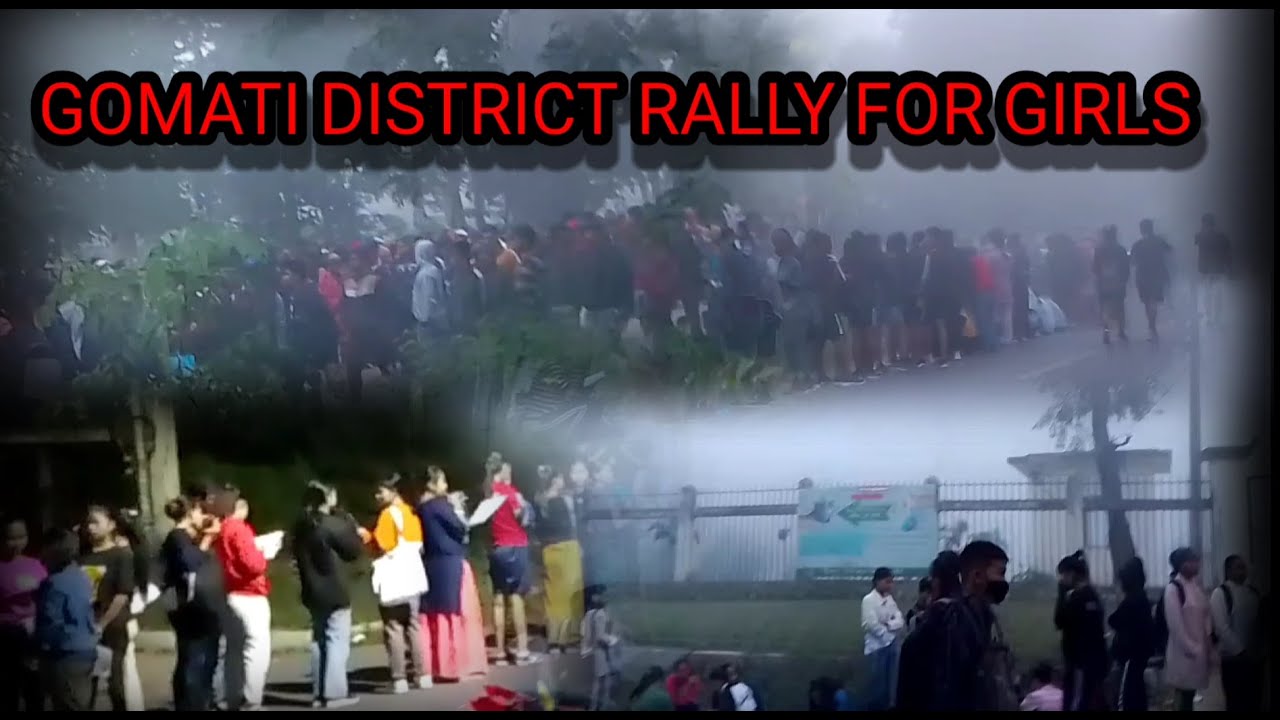 Tripura police constable rally for girls ll Gomati district ll 2022 ...