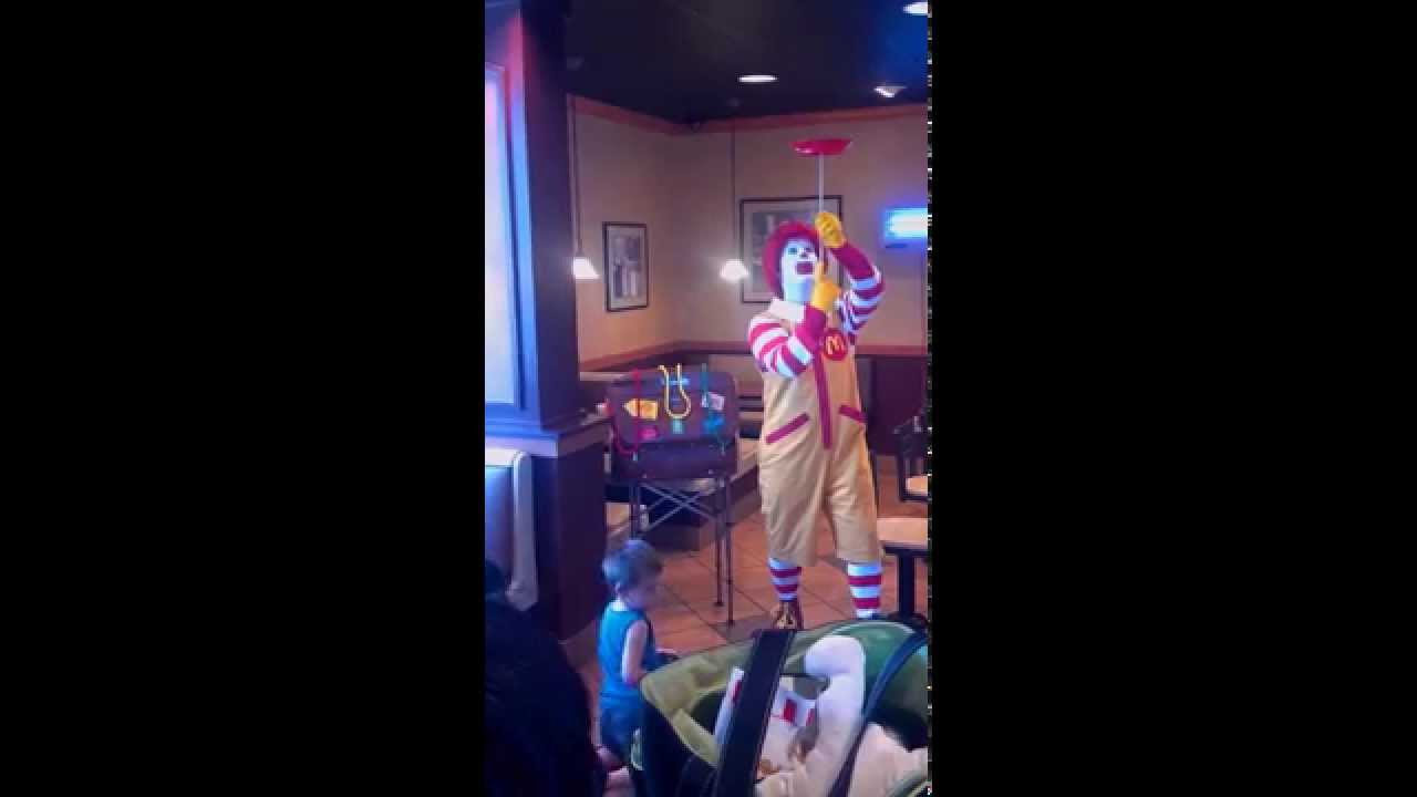 Ronald McDonald magic show with Liam - YouTube