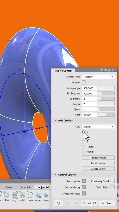 Autodesk Alias Tutorial: Revolve with history #aclasssurfacing # ...