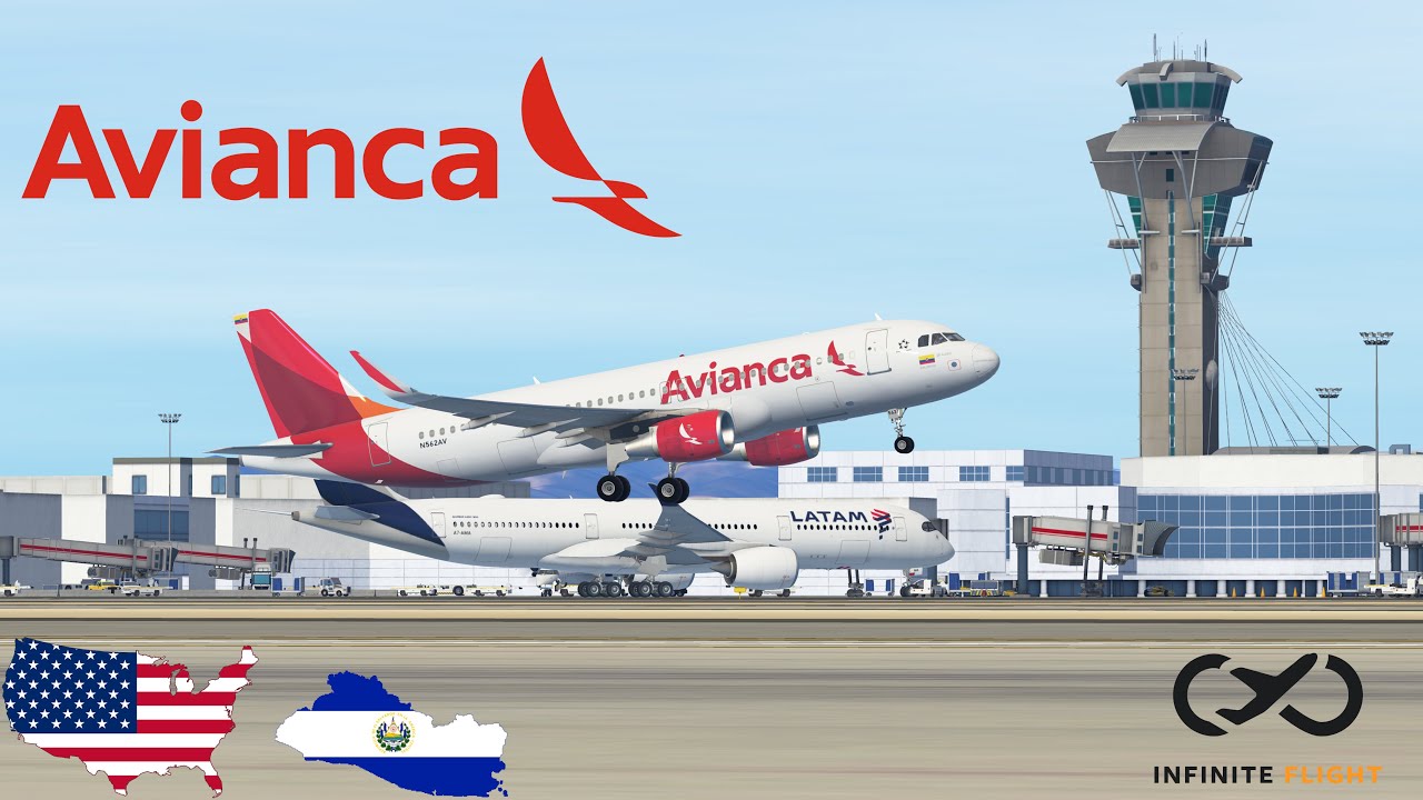 Infinite Flight | Los Angeles (LAX) To San Salvador (SAL) | Avianca ...