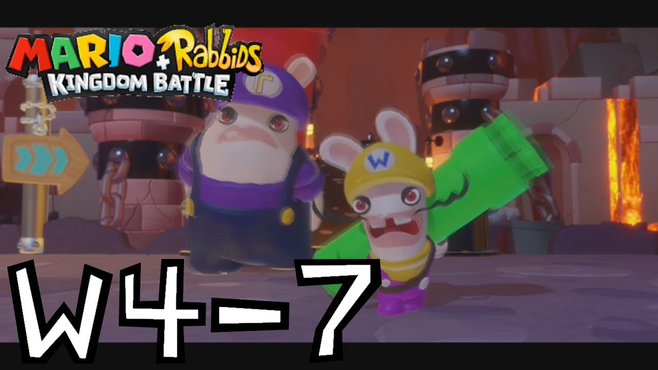 Mario + Rabbids Kingdom Battle | World 4-7 Lava Pit: Spawny Snatched ...