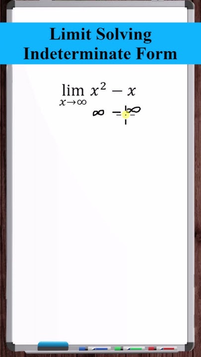 Limit Solving - Indeterminate Form - YouTube