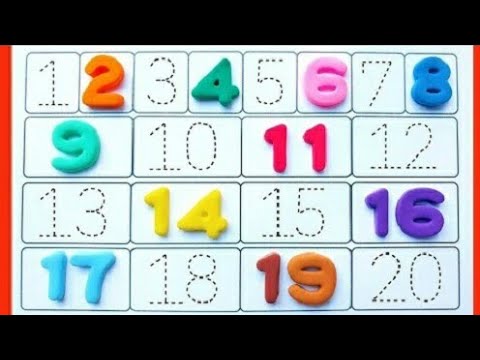 123 number learning. 123 numbers name with colour name. # ...