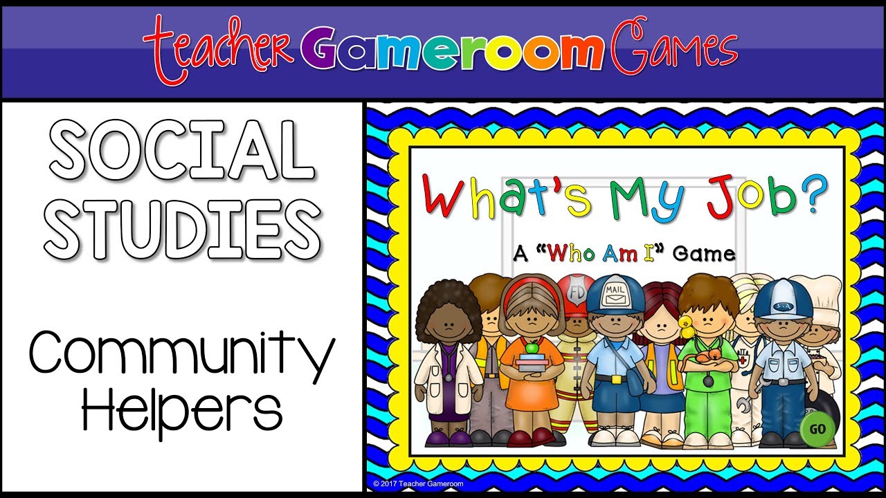 Community Helpers Who Am I Game Video Preview - YouTube