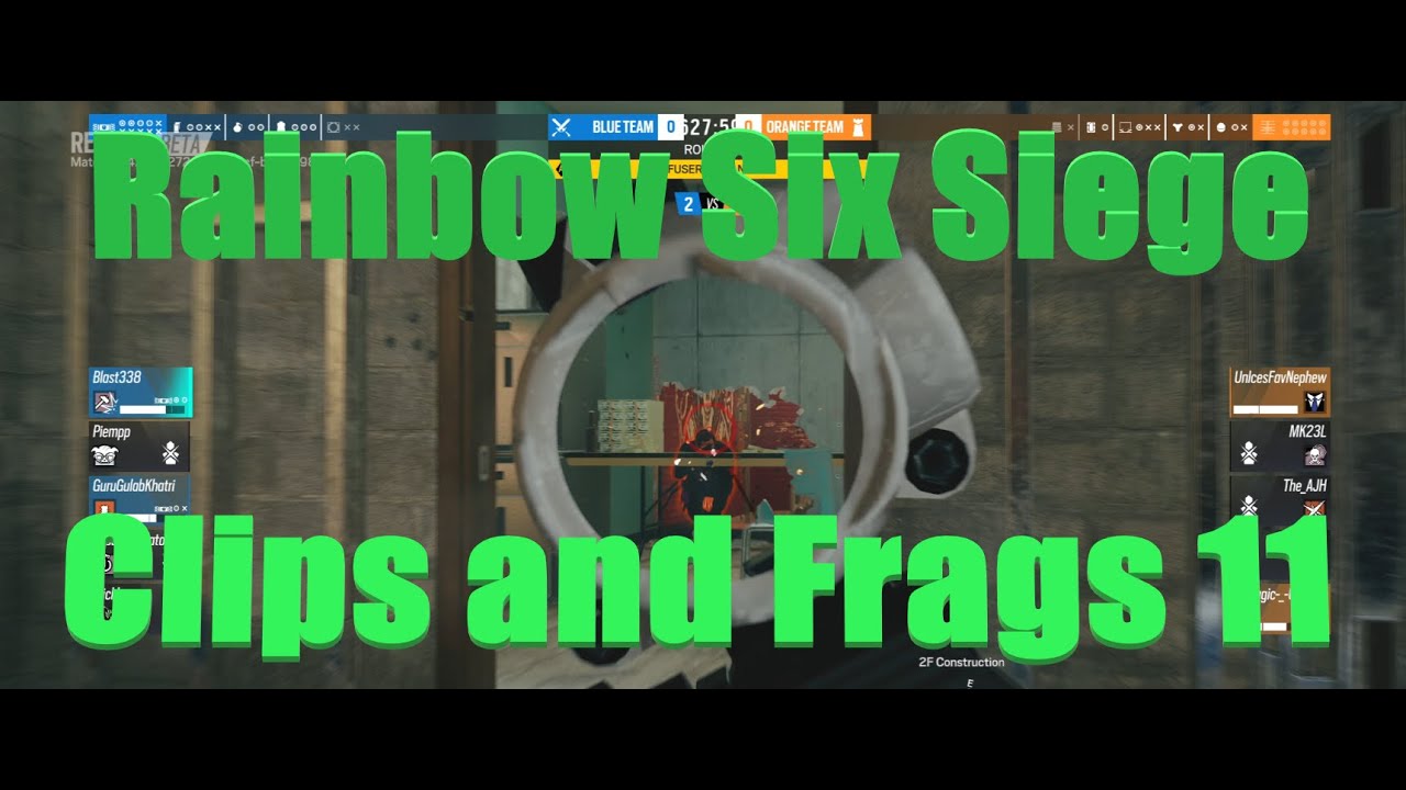 Rainbow Six Siege Clips and Frags 12 - YouTube