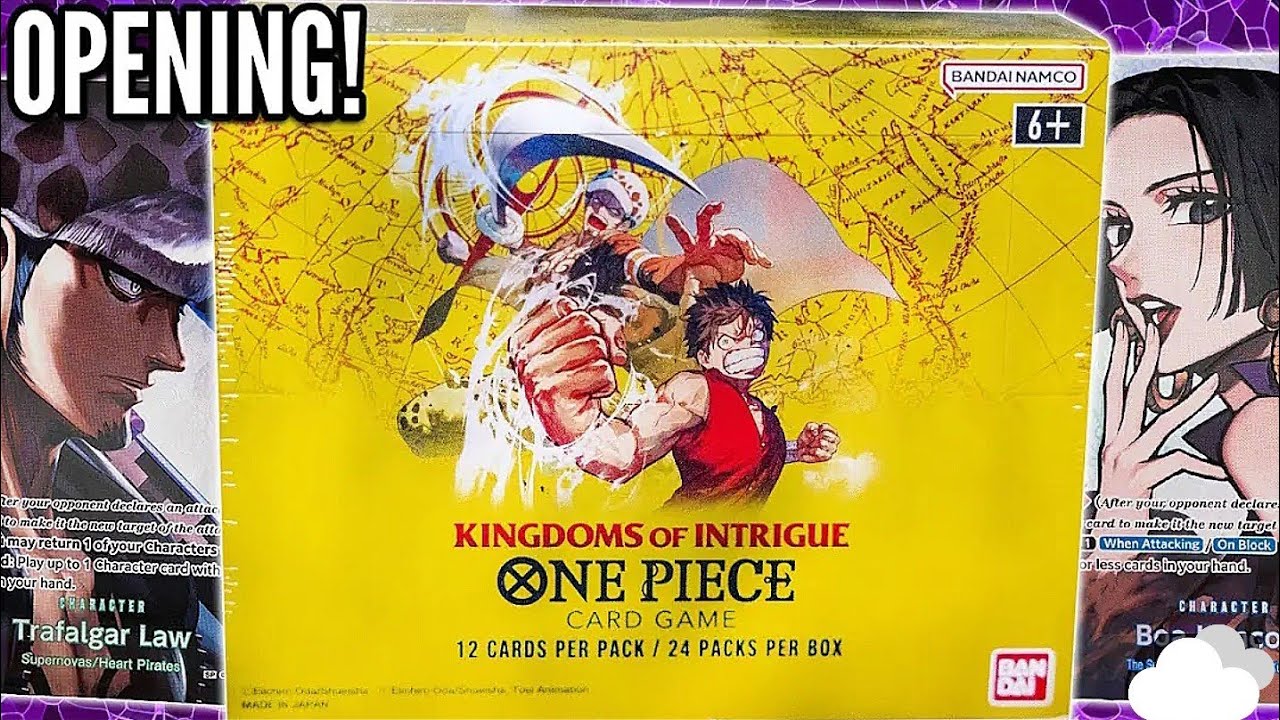 ONE PIECE [OP-04] KINGDOM OF INTRIGUE - BOOSTER BOX OPENING ! - YouTube