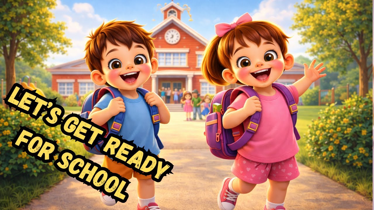 Let’s Get Ready for School | Preschool Song for Kids | Kids Educational ...