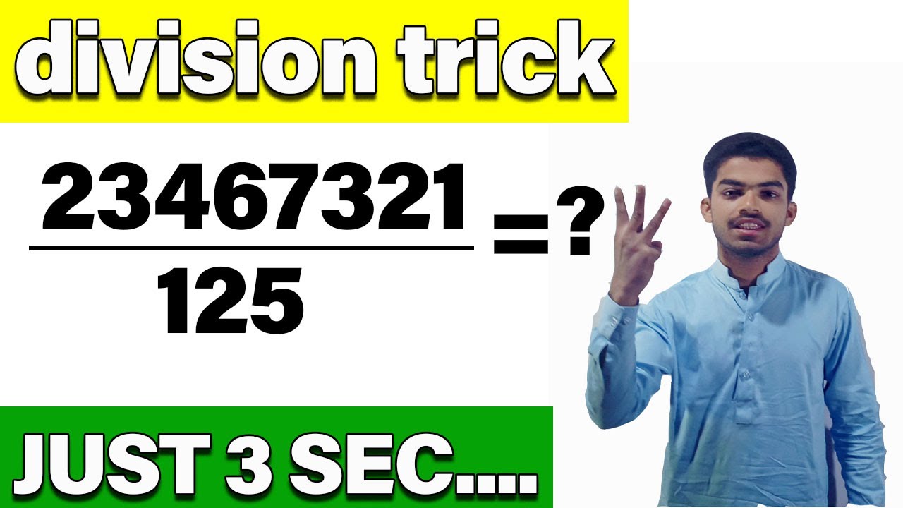 Math Division trick | Best trick ever | just two seconds | English Eye ...