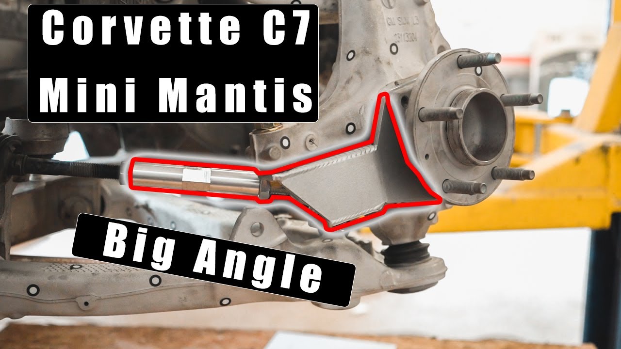 Corvette Mini Mantis Angle Kit Install | Crazy angle - YouTube