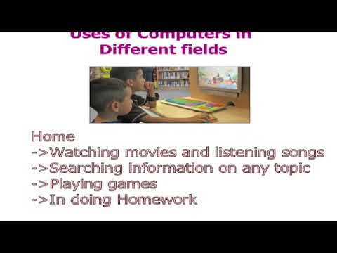 Class 2 uses of computer in different fields - YouTube