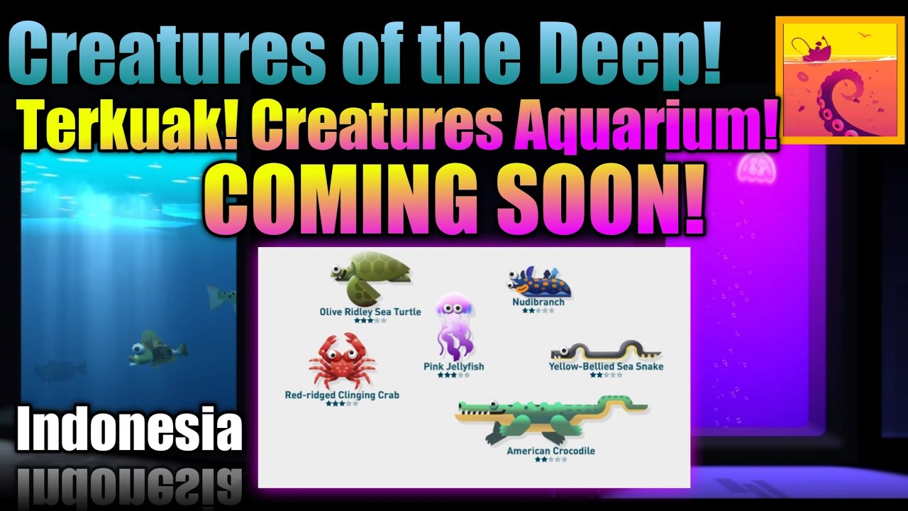 COMING SOON! SPECIAL Creatures Aquarium - Creatures of the Deep Fishing ...