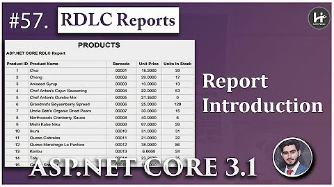Working with RDLC Report (Asp.Net Core 3.1) - YouTube