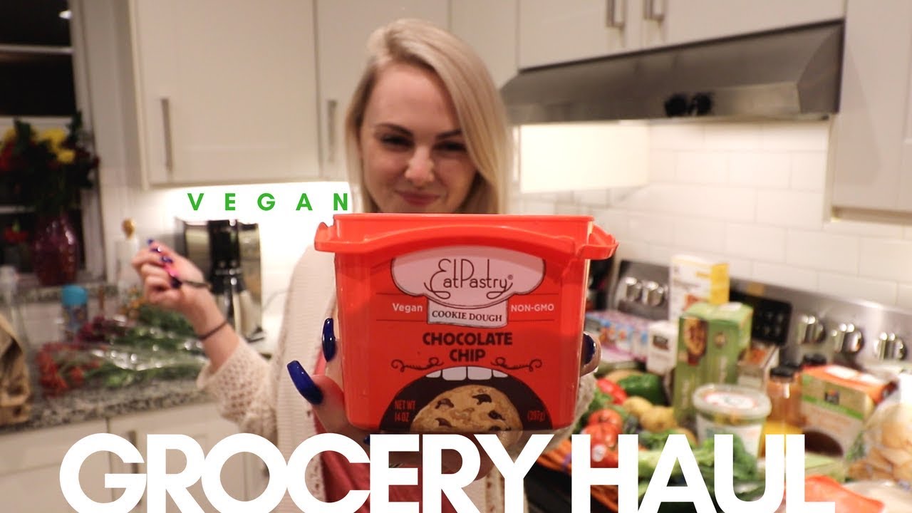 VEGAN FOOD HAUL | COOKIE DOUGH - YouTube
