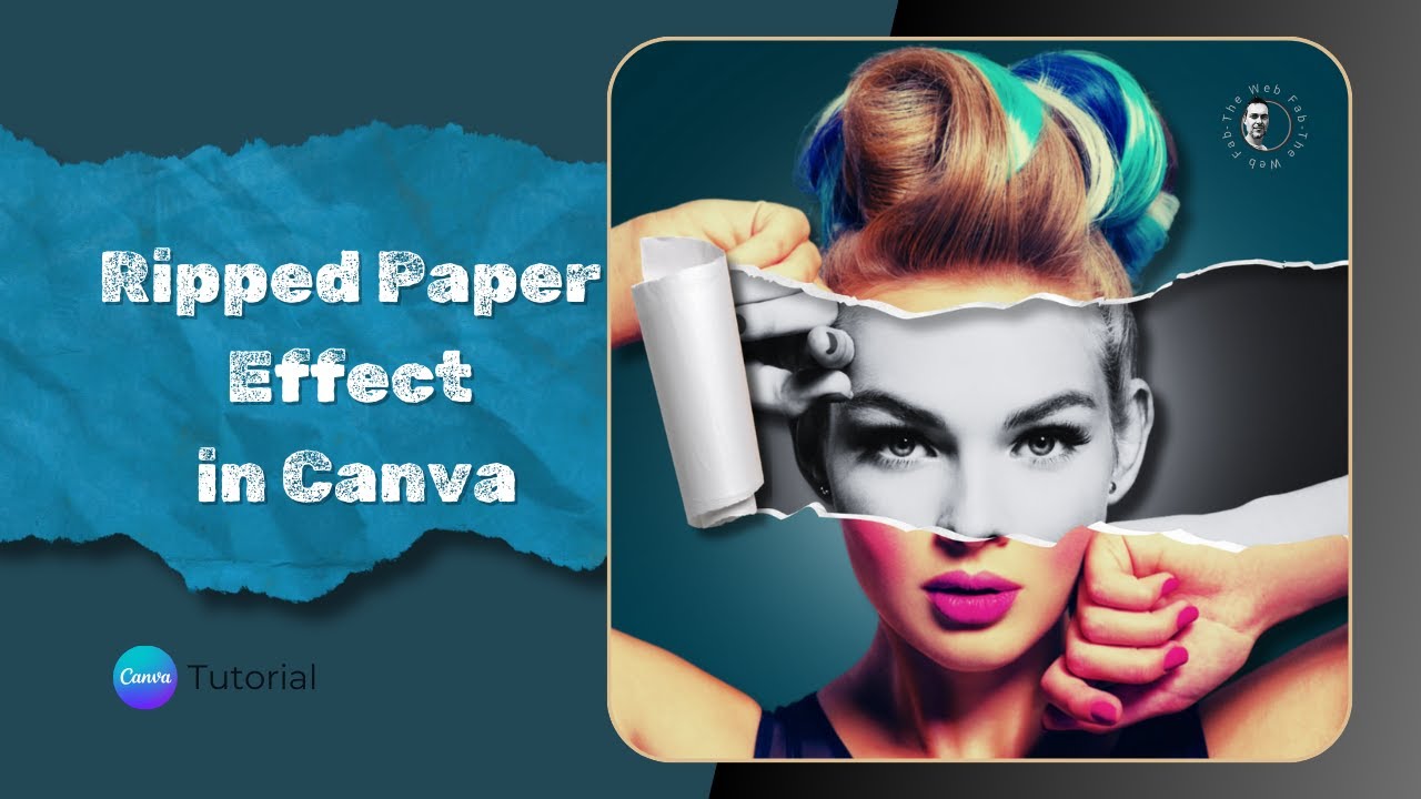 Ripped Paper Effect in Canva – Create a Stunning Torn Paper Look - YouTube