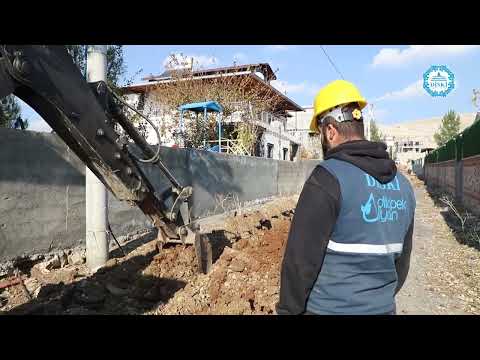 DİSKİ, Silvan’ın yeni yerleşim alanlarına içme suyu hattı döşüyor