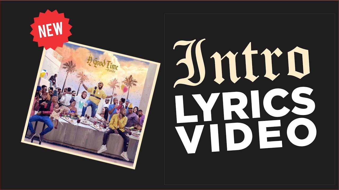 Davido - Intro (Lyrics Video) - YouTube