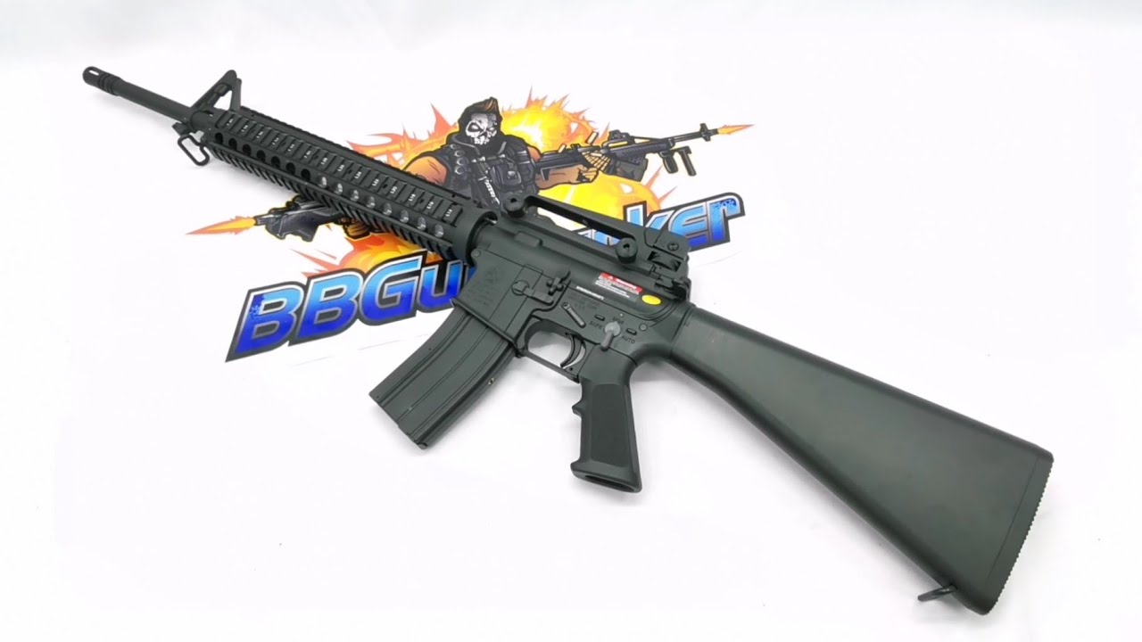 M16A4 Ris ระบบแก๊ส GBB : Golden Eagle MC6620M ร้าน BBGUNSTER - YouTube