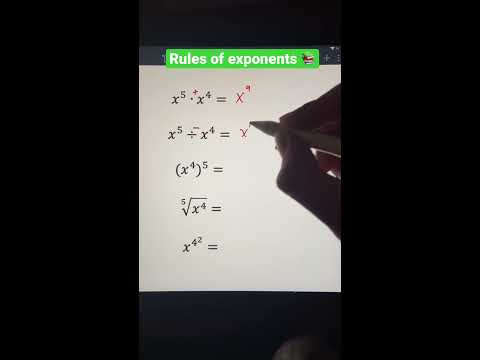 Rules of Exponents (Multiplying, Dividing, Roots) Algebra with ...