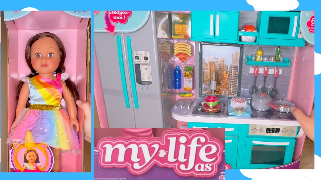 👧 Unboxing My Life As Doll Leighton | With The Full Kitchen | ASMR Kids ...