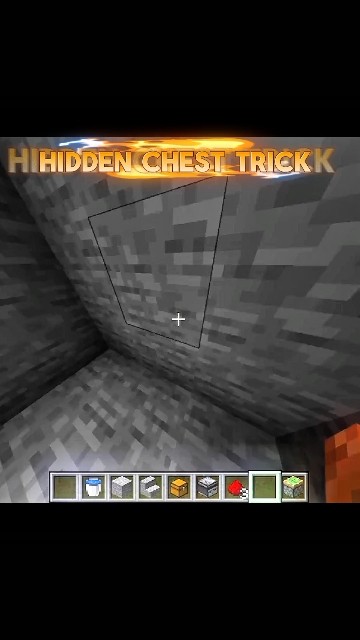Minecraft Hidden Chest Trick #minecraft - YouTube