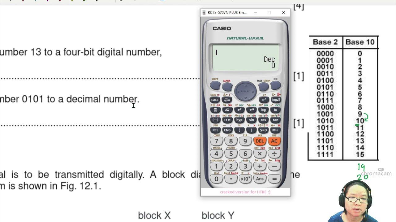 116.2c Binary Numbers and Signal Graphs (ON09 P41 Q12) | A2 ...