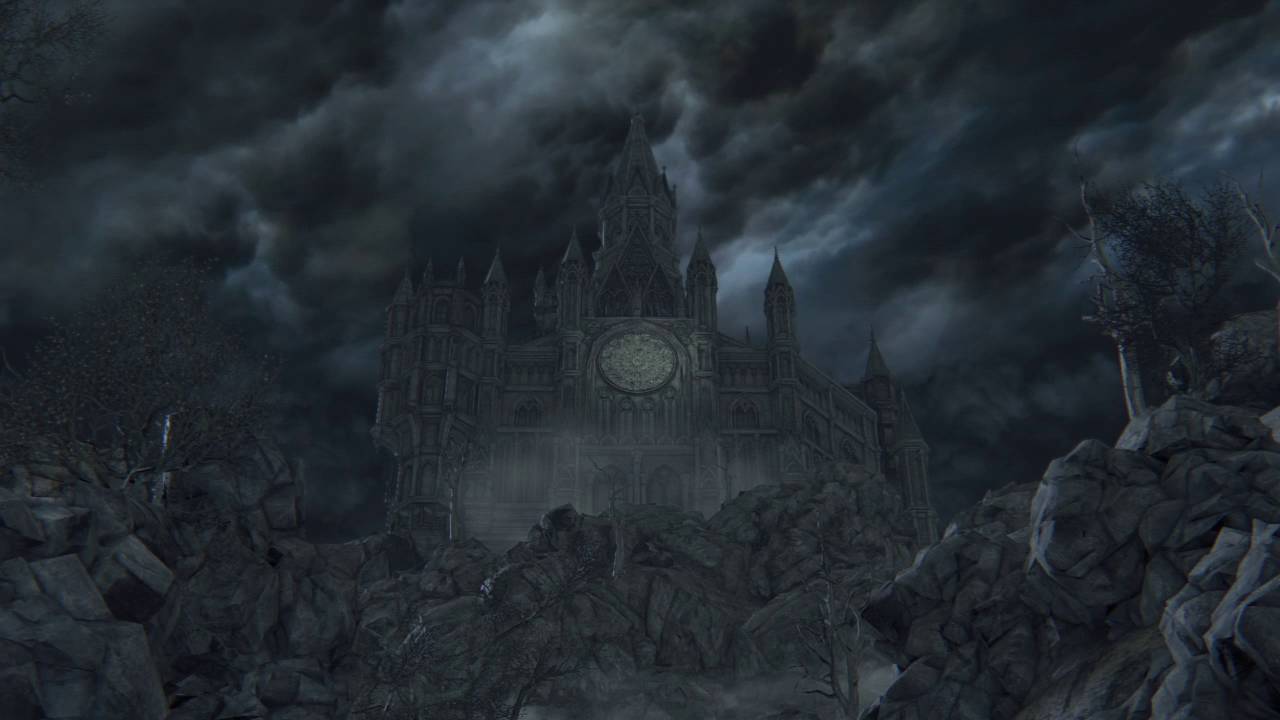 Bloodborne™ View of Mensis School from first lamp in the nightmare ...