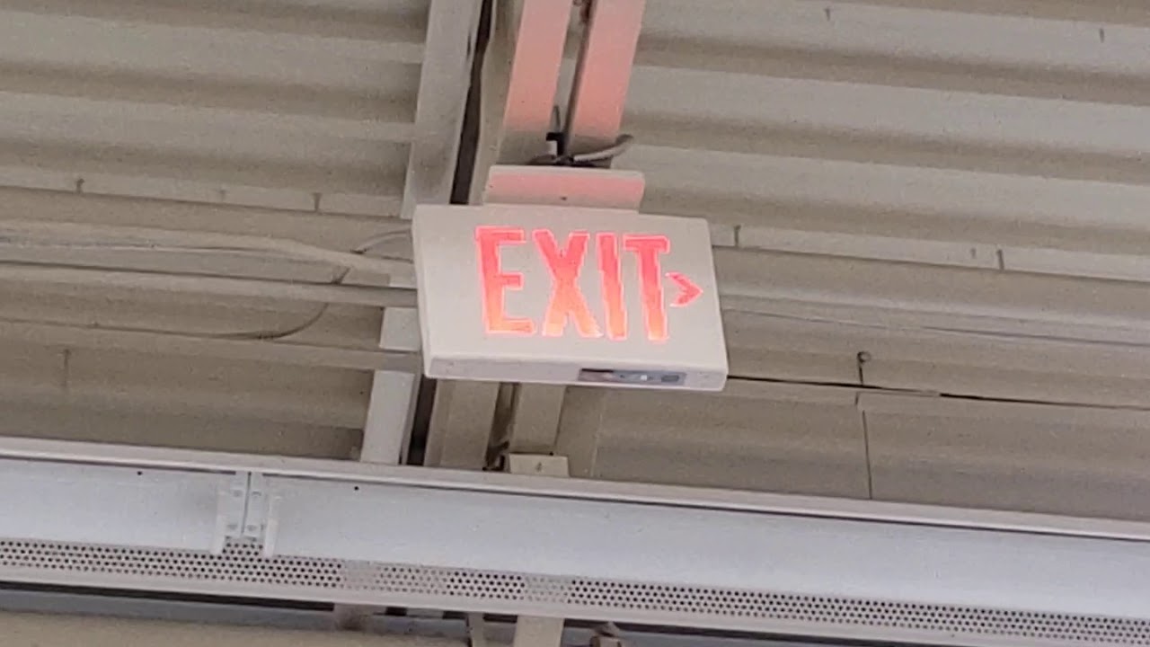 Exit Sign & Emergency Lights at Walmart - YouTube