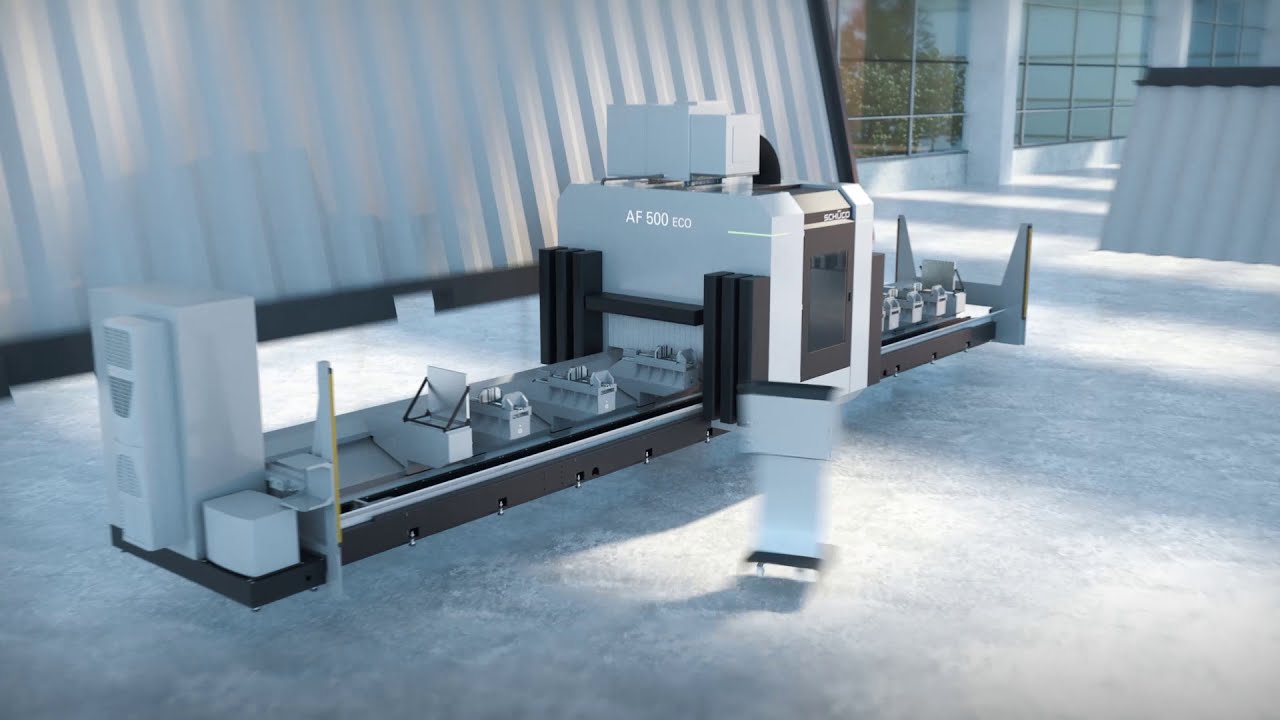 Schüco AF 500 ECO – 5-Achs CNC Bearbeitung mit Energierückgewinnung und ...