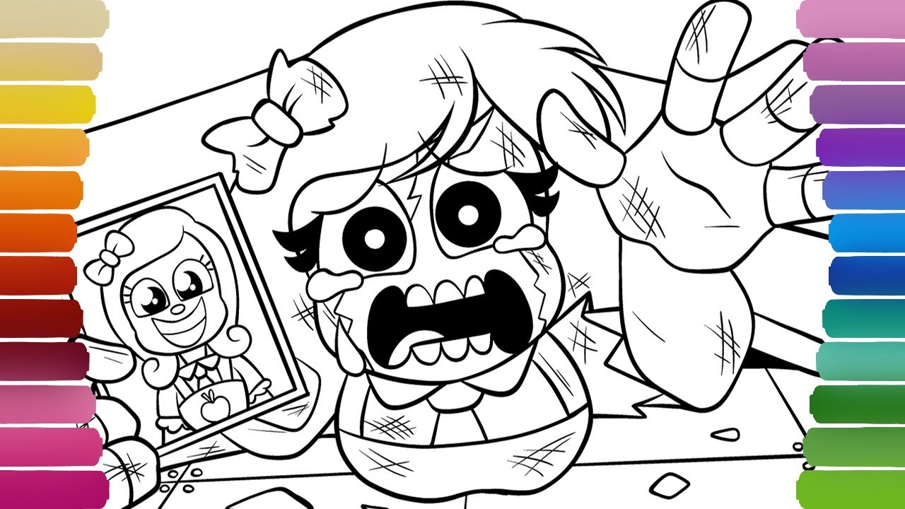 MISS DELIGHT ORIGIN Coloring Pages / How to Color POPPY PLAYTIME 3 ...