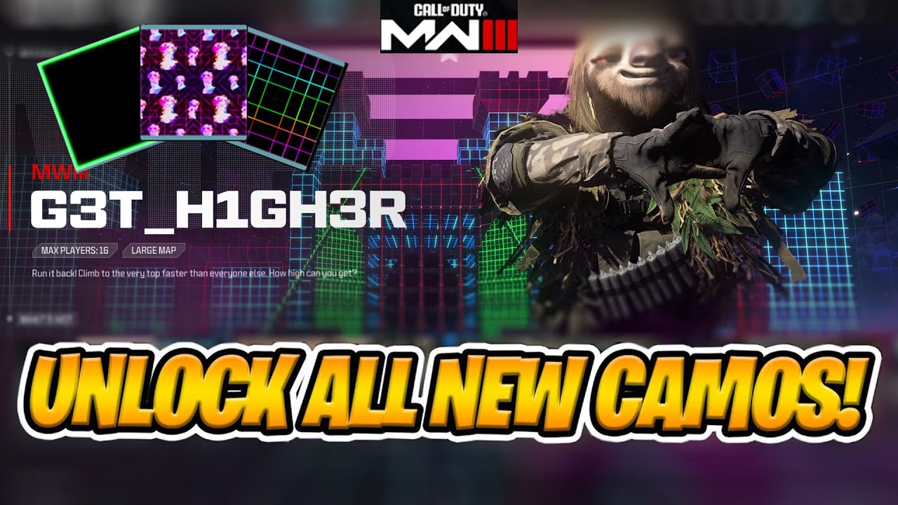 *ULTIMATE GUIDE* HOW TO UNLOCKING ALL 3 G3T H1GH3R CAMOS (BEST SHORTCUT ...