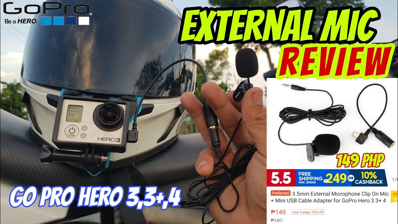 🔹️EXTERNAL MIC FOR GOPRO HERO 3 3+ 4 HONEST REVIEW/revmotoroad - YouTube