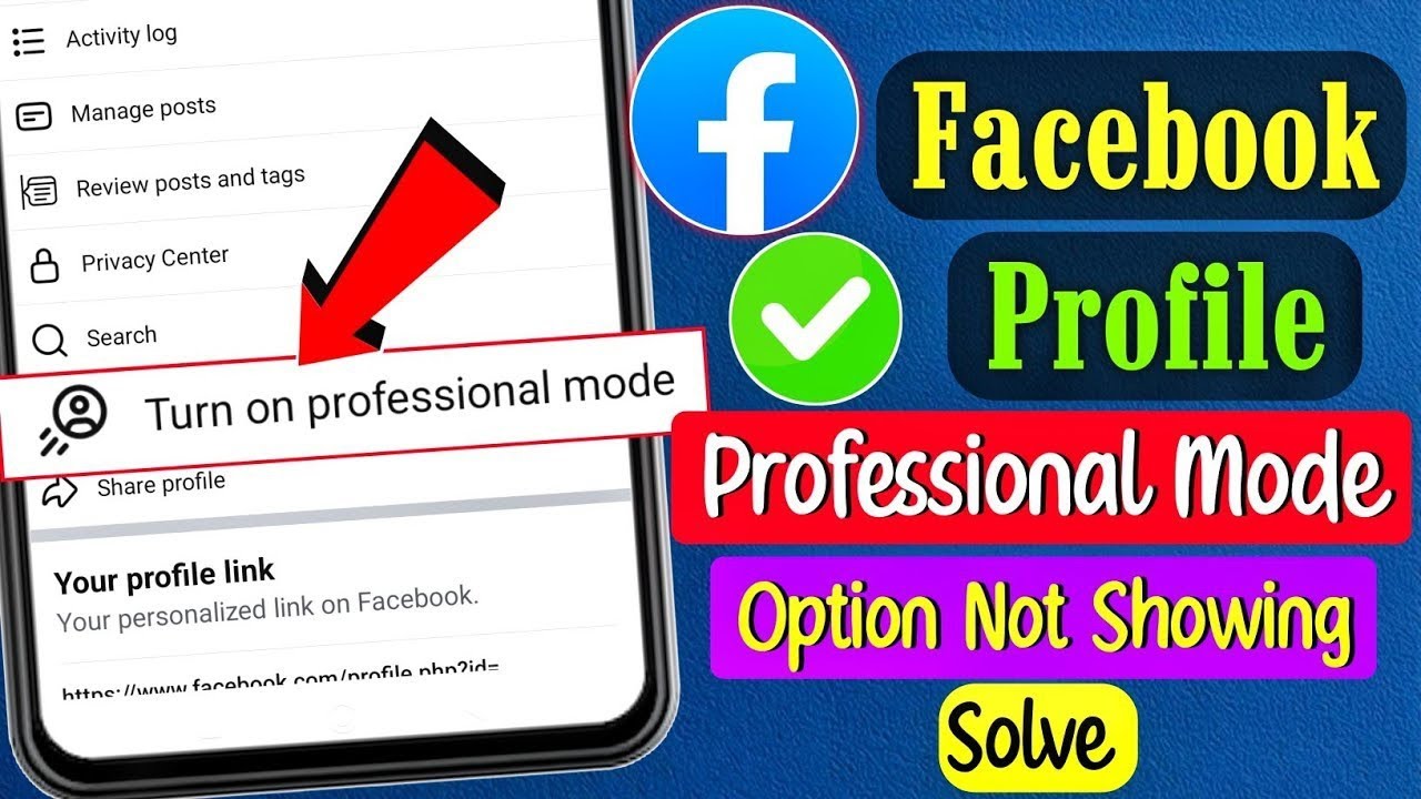 facebook professional mode not showing | how to turn on facebook ...
