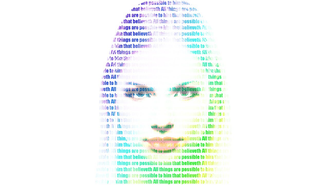 GIMP - Colorful Text Portrait from a Photo | Photoshop Alternative ...