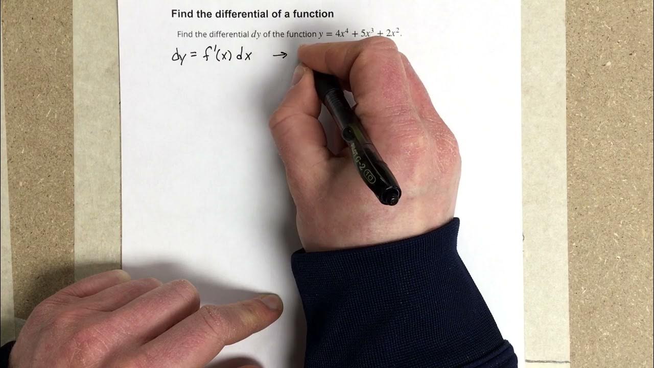 Find the differential of a function - YouTube