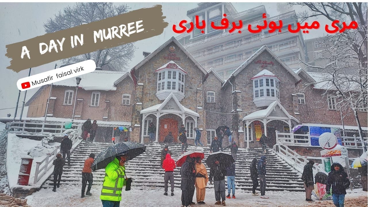Heavy snowfall in Murree Mall Road | Winter Trip | beautiful Galyat ...