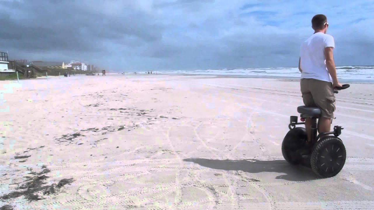 Standing and sitting on Segway® PT with GlideSaddle - YouTube