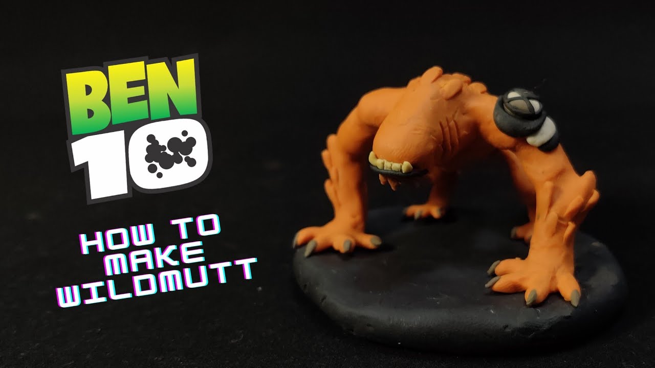 How to make wildmutt | from ben 10 | clay tutorial | easy to make - YouTube