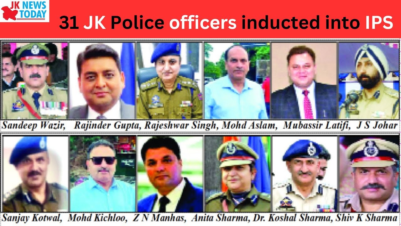 31 JK Police officers inducted into IPS | JK News Today - YouTube