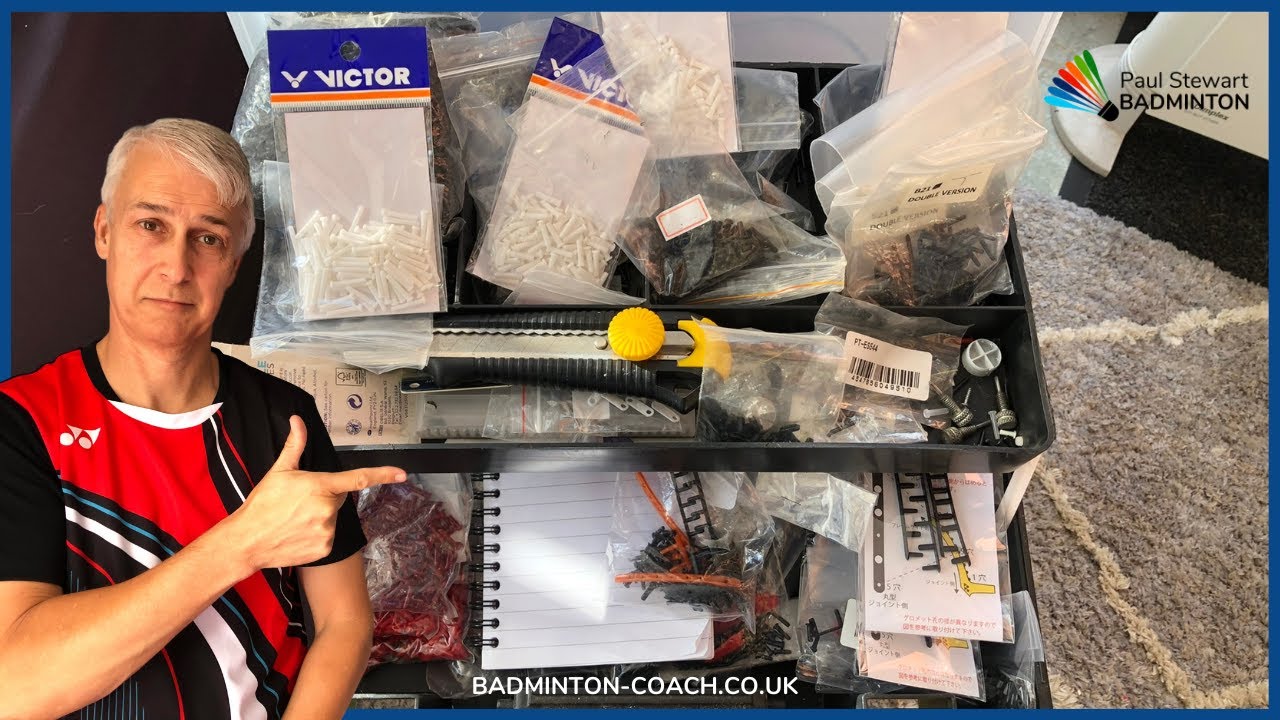 My Badminton Racket Grommet Box Tour (Restringing Supplies) - YouTube
