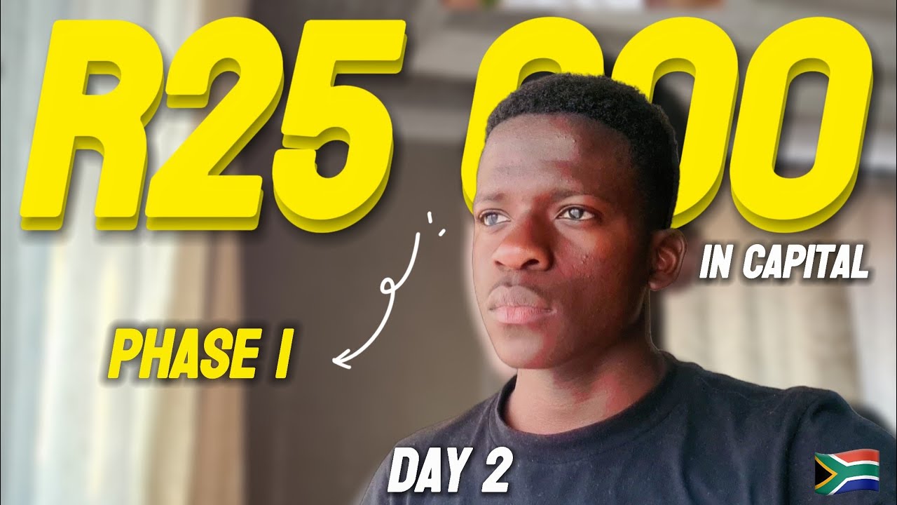 TRADING R25 000 || PHASE 1 || DAY 2 - YouTube