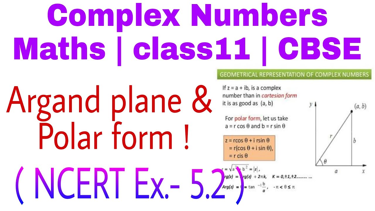 Argand Plane & Polar form | class11 Maths -Complex Numbers ! - YouTube
