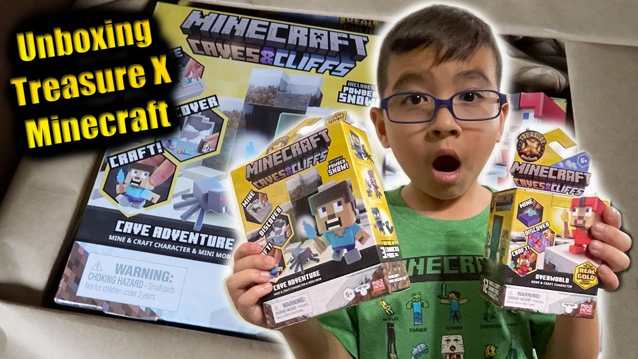 Unboxing Treasure X Minecraft Caves & Cliffs! - YouTube