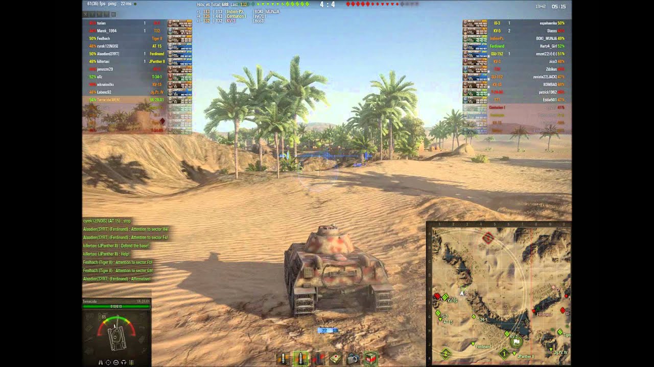 WoT - Tier 6 - VK2801 - Scouting on a n00b team :s - YouTube