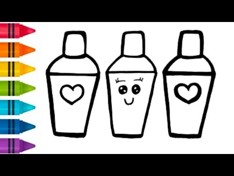 Water Pot Drawing, Painting and Coloring For Kids | Toddlers - YouTube