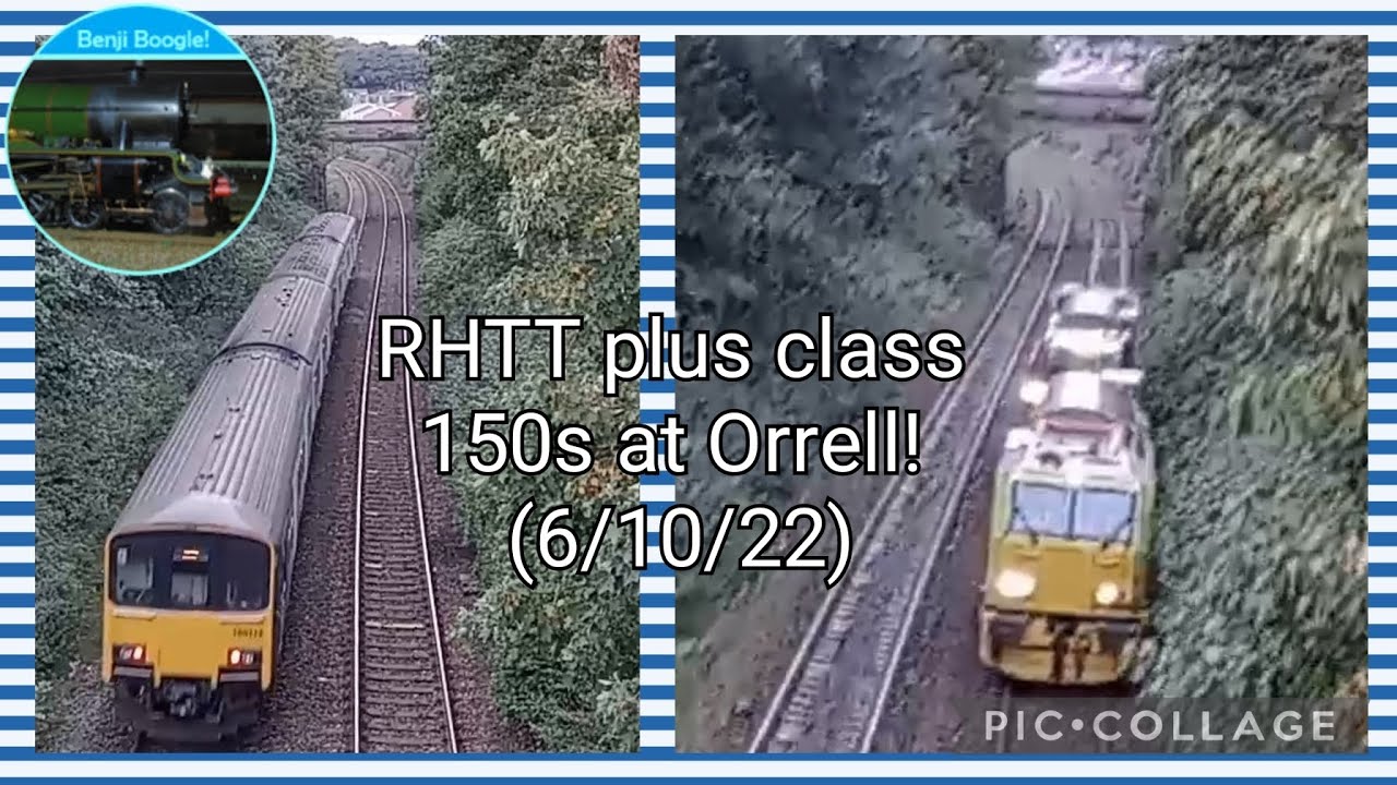RHTT and class 150s at Orrell Station (7/10/22) - YouTube