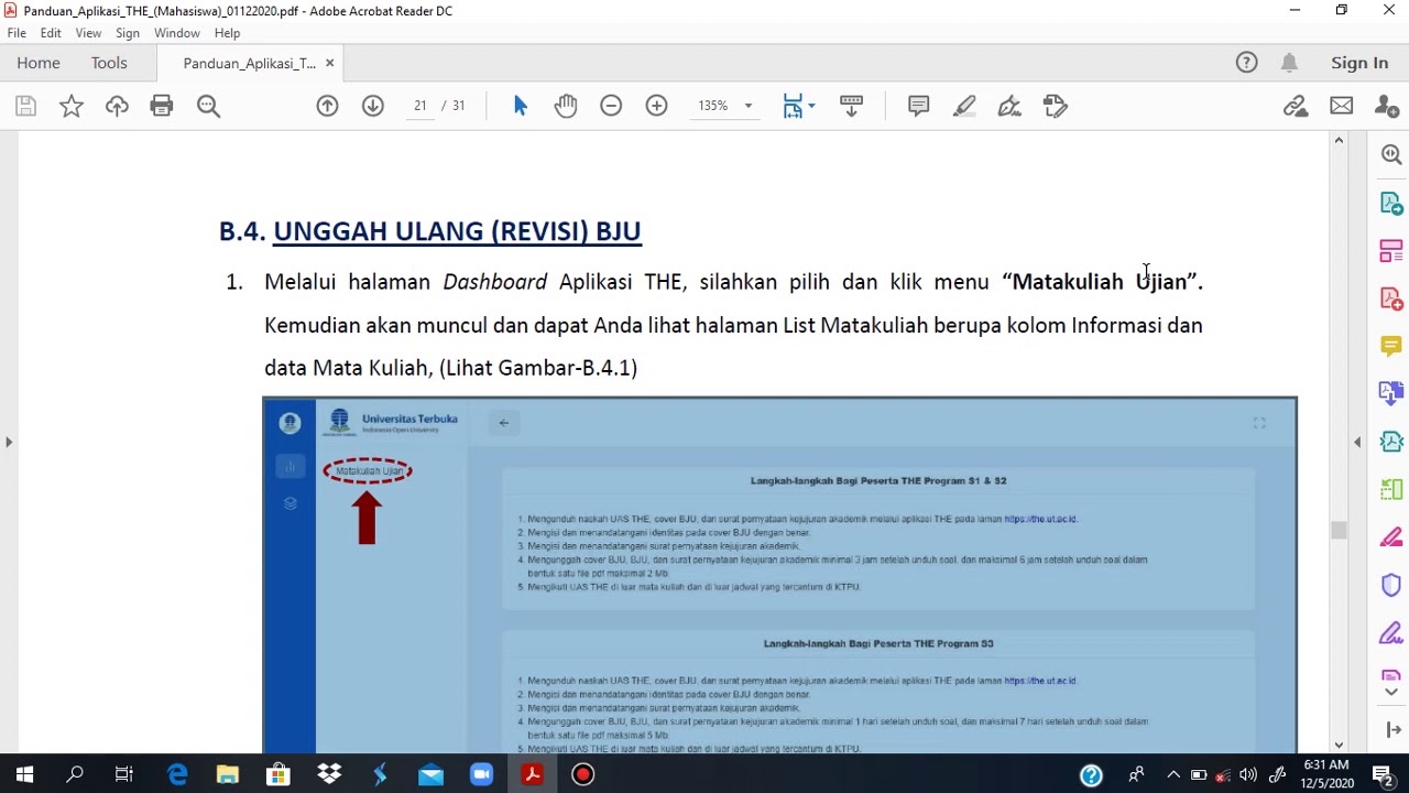 Cara upload ulang "revisi" jawaban THE UT | Panduan Lengkap UAS TAKE ...