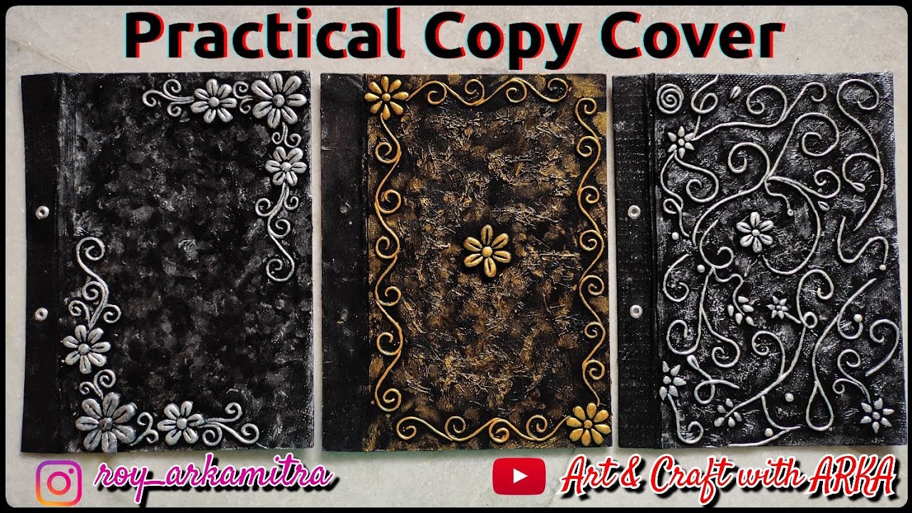 How to decorate a Practical Copy Cover!! Decorating a Copy at home ...