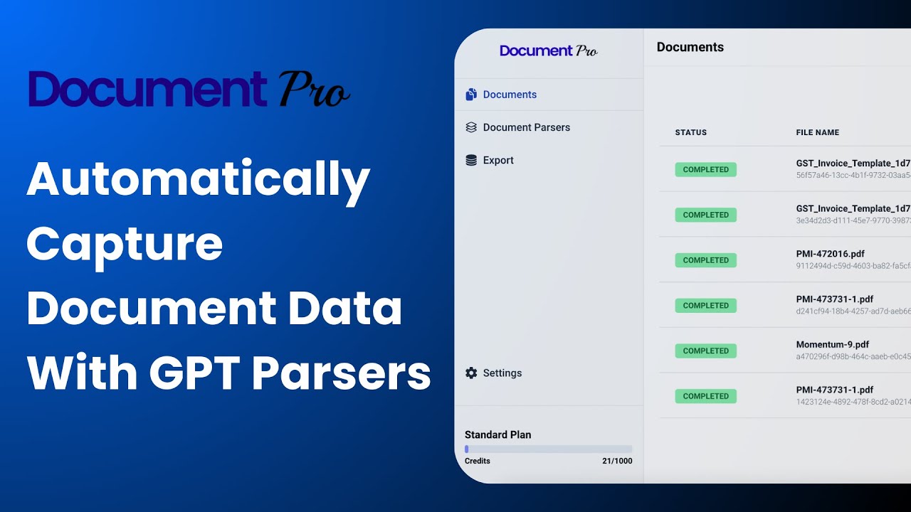 Extract Custom Invoices Accurately using DocumentPro GPT Parsers - YouTube